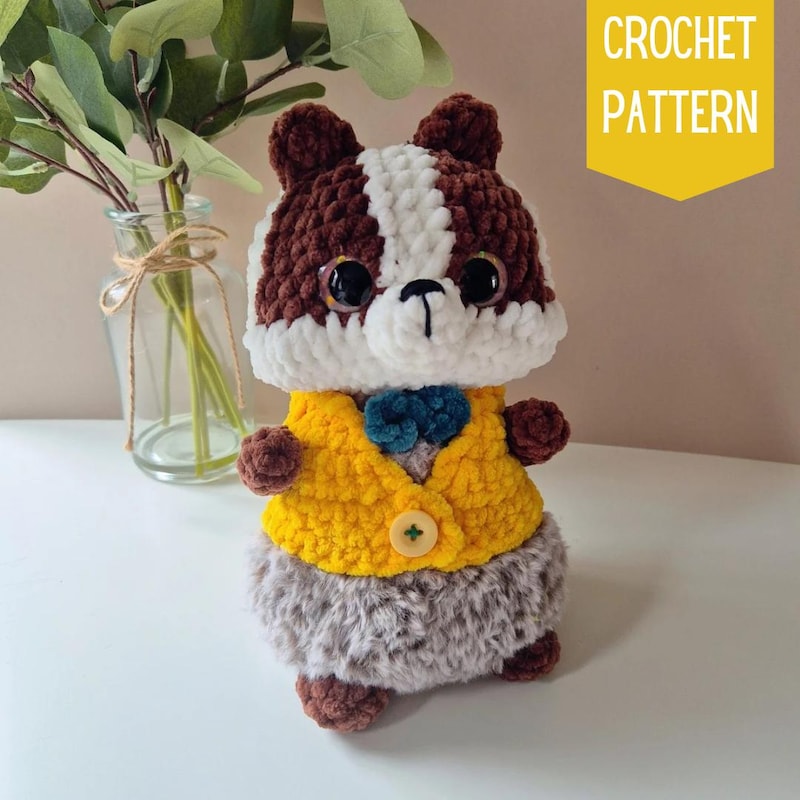 Badger Plush Pattern - Etsy