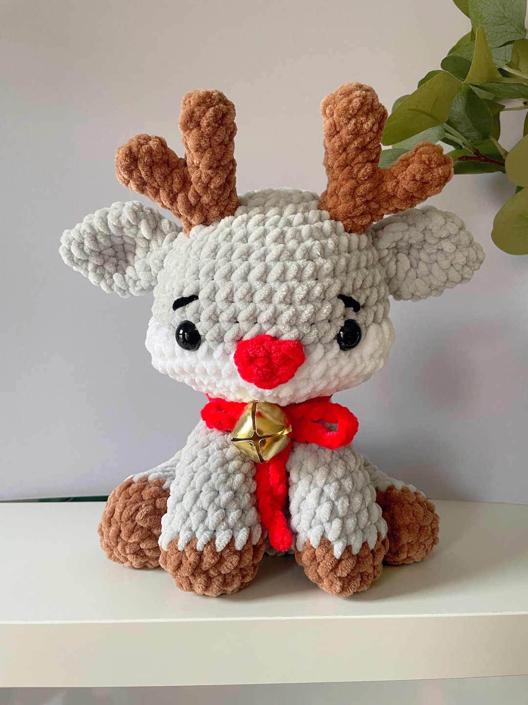 Amigurumi Reindeer Pattern, Plush Pattern, Reindeer Toy, Christmas ...