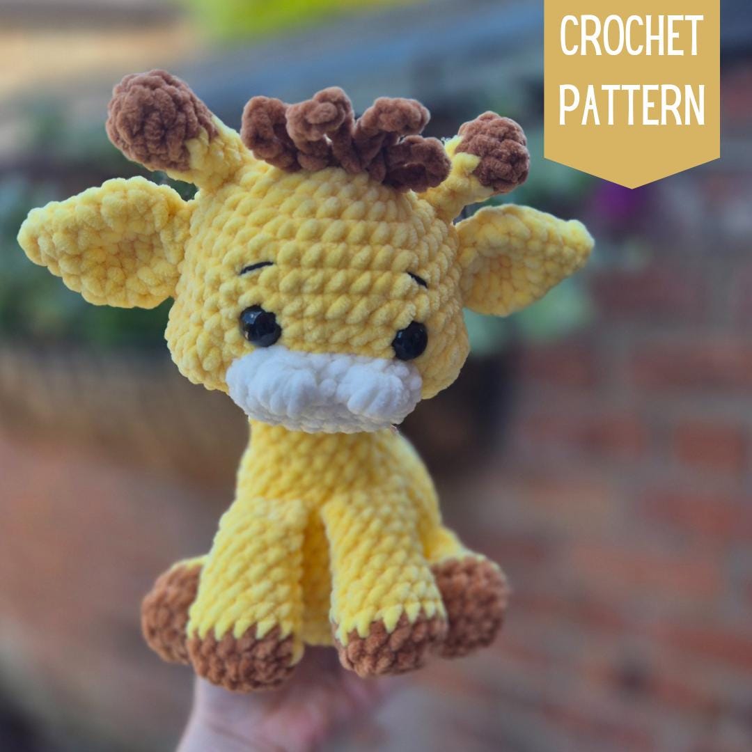 Amigurumi Giraffe Pattern, Plush Pattern, Giraffe Toy Pattern, Crochet ...