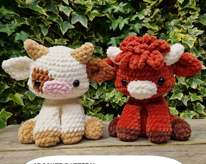 Amigurumi Highland Cow Pattern, Amigurumi Cow Pattern, Highland Cow ...