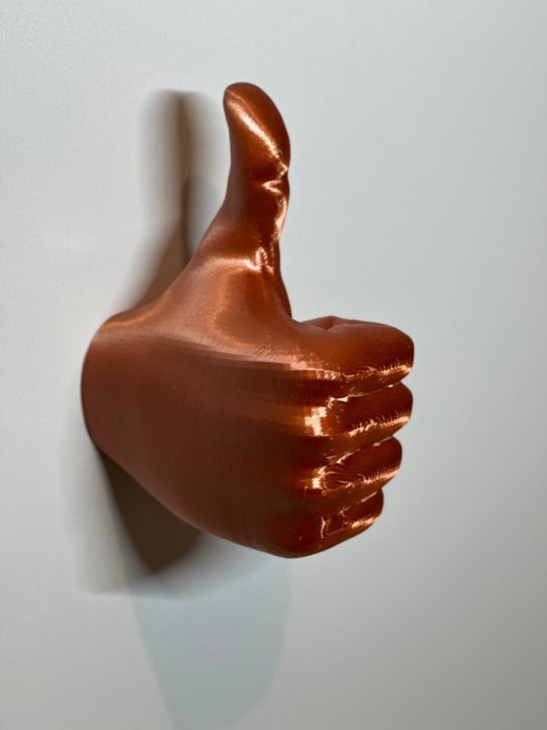 Wall Mounted Hand Hook, Thumbs Up, Male Gesture, Silk Bronze S031 - Etsy