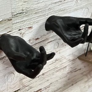 Female Hand Hook, Grabbing, Printed, Wall Mounted, Floating Effect - Etsy