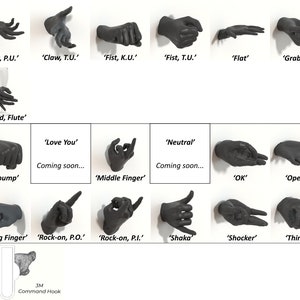 Female Hand Hook, Grabbing, Printed, Wall Mounted, Floating Effect - Etsy