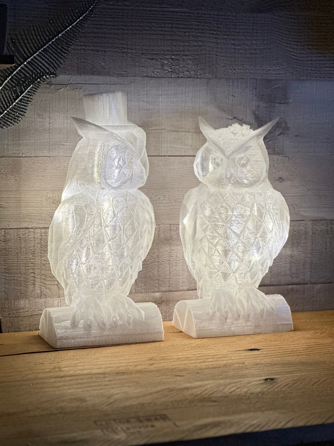 Owl Couple, Nightlight, String Led Lights, Home Decor, Low Poly - Etsy
