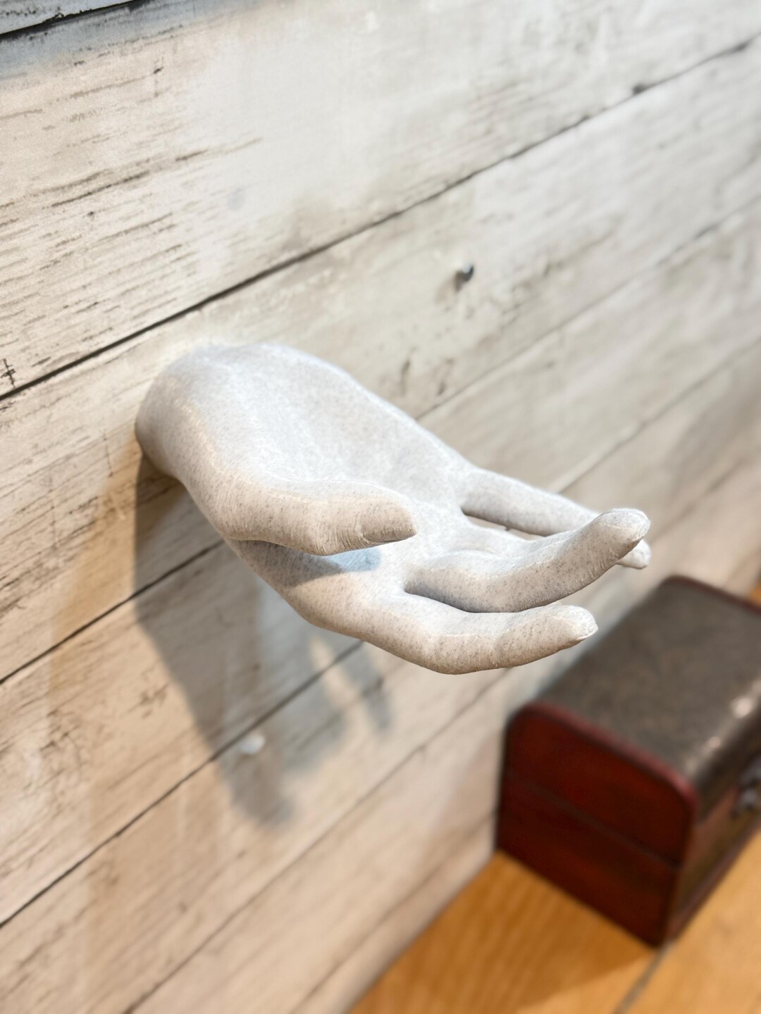 Female Hand Hook, Relaxed, Matte White, 3D Printed, Wall Mounted ...