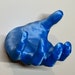 Wall Mounted Hand Hook, Grabbing, Male Gesture, Silk Blue, Matte Finish ...