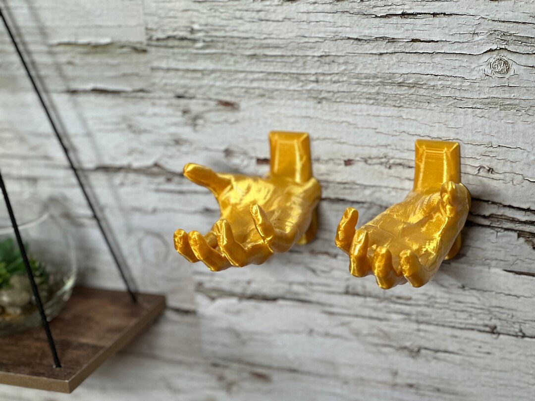 Male Hand Hook, Grabbing, Pair, Gold, Glossy S017 - Etsy