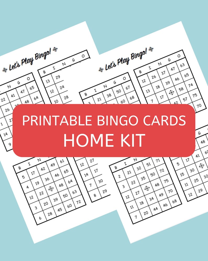 Printable Bingo Kit 40 Bingo Cards 1 How To Play Bingo Sheet Etsy Printable Bingo Kit 40 Bingo Cards 1 How To Play Bingo Sheet Etsy