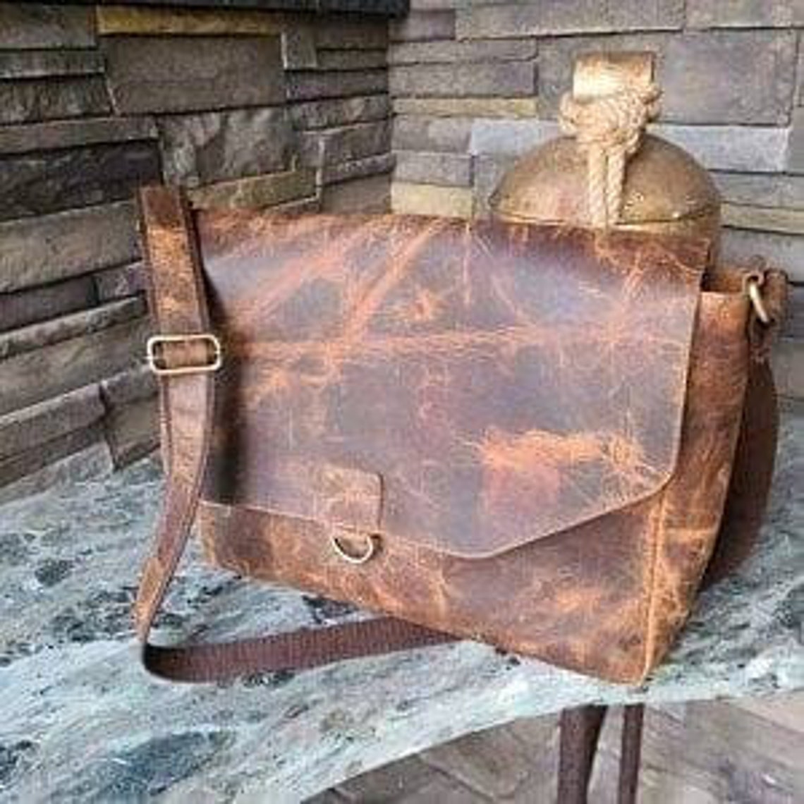 Vintage Leather Satchel, Purse Bag With Handle, Satchel Bag, Shoulder ...