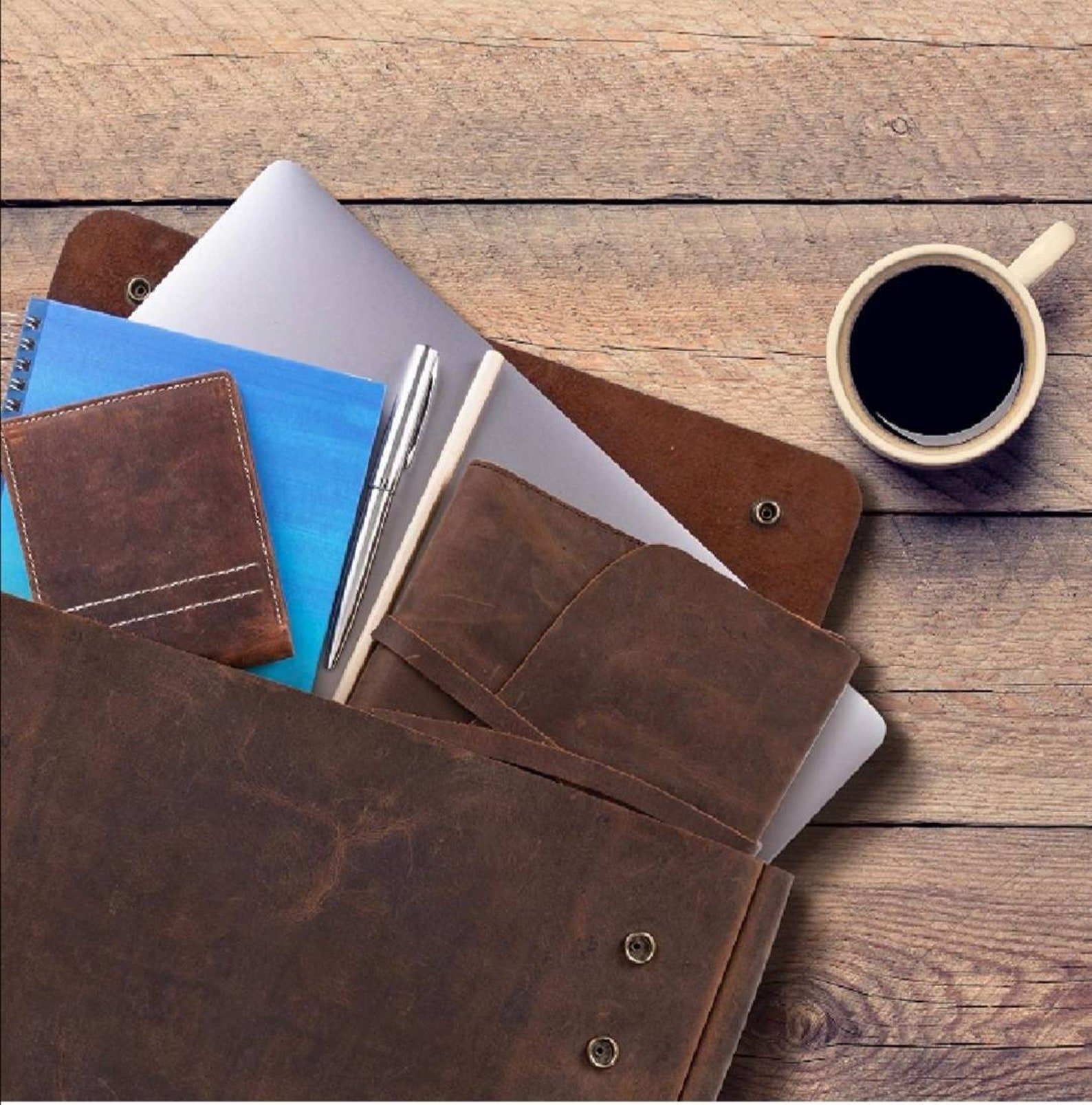 Handmade Leather Folder Leather Document Holder Folder Case - Etsy