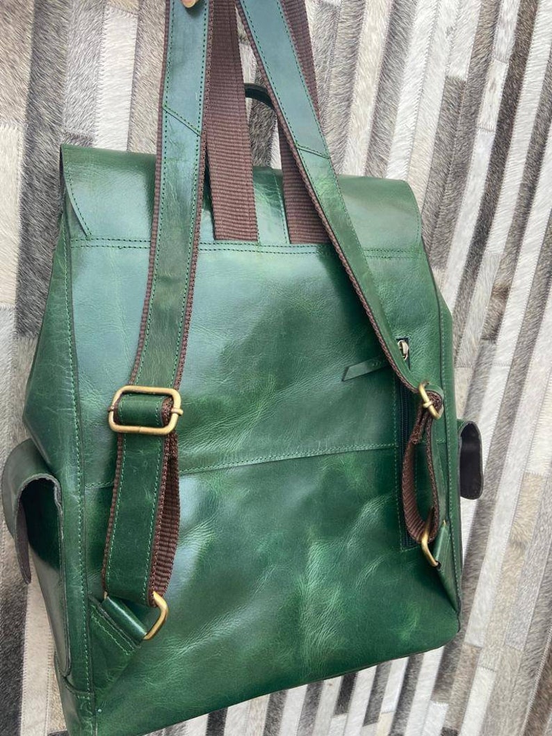 Handmade Leather Backpack Womenleather Backpack Womanlaptop - Etsy