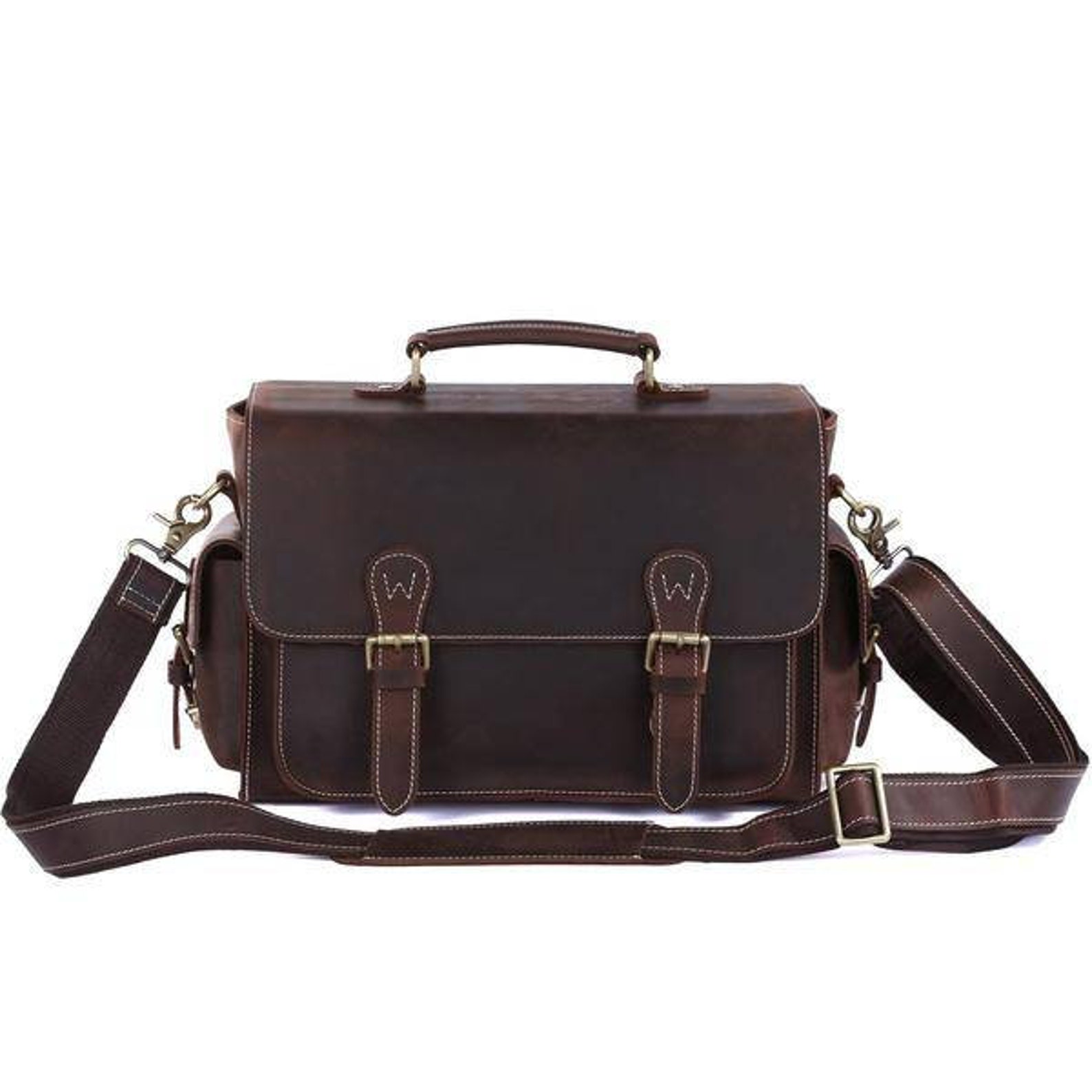 Personalized Leather Camera Bag, Camera Satchel Bag, Vintage Shoulder ...