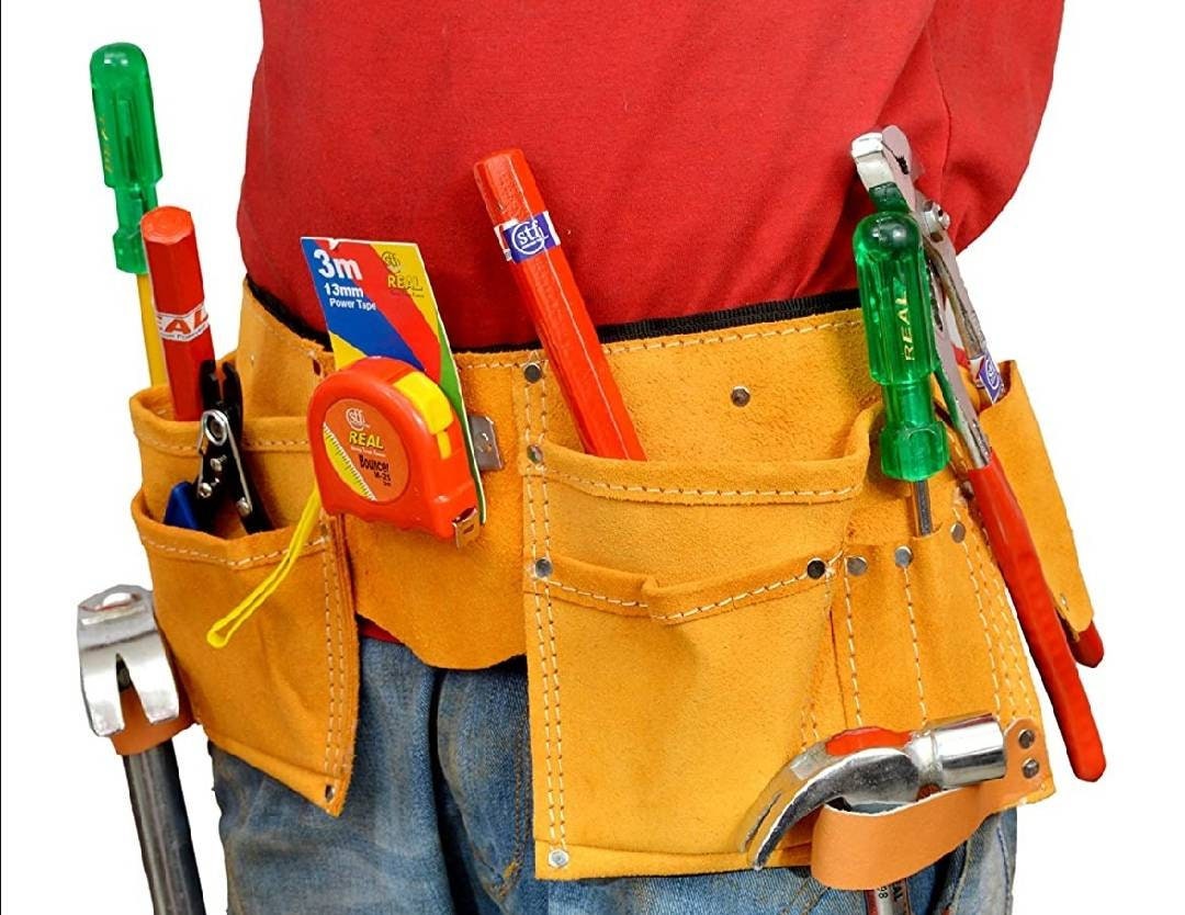 Personalised 11 Pocket Tool Belt Leather Tool Belt Gifts - Etsy