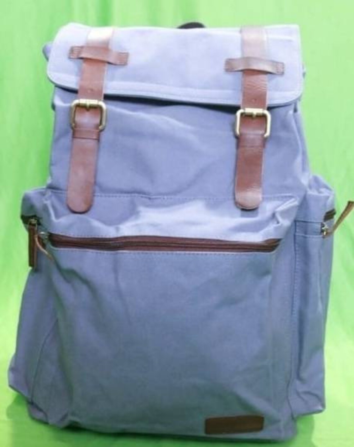 Waxed Canvas Waterproof Backpackhandmade Rucksackschool - Etsy