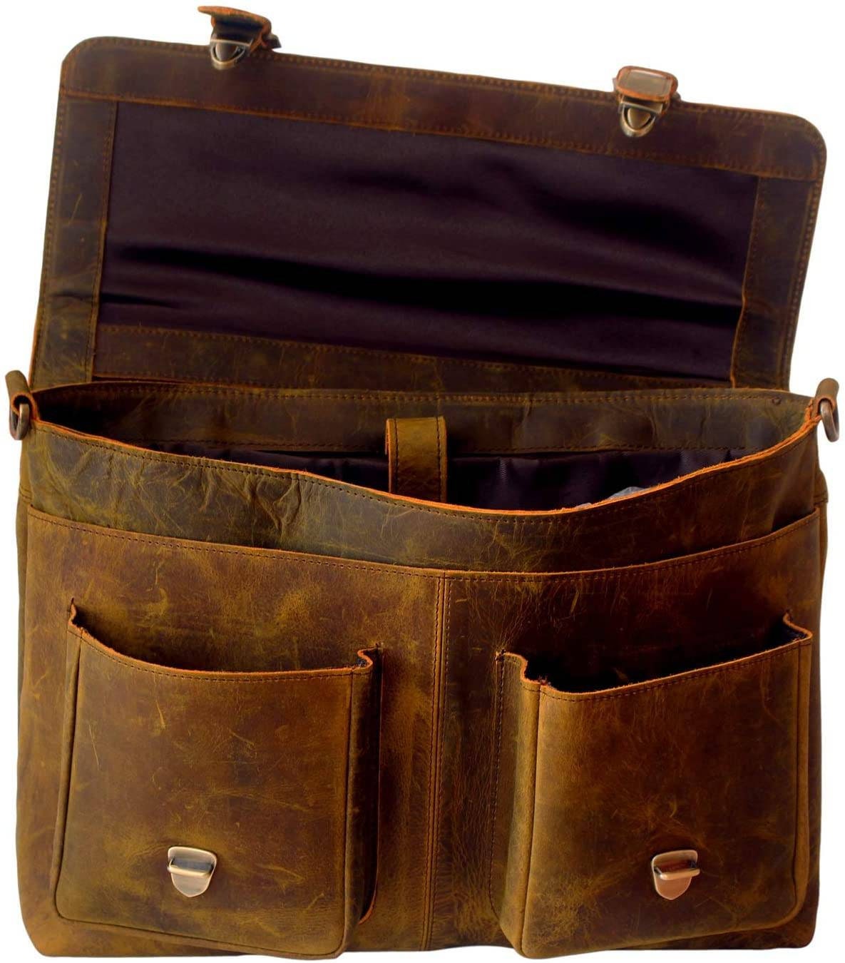 Business Bag Leather Laptop Bag Best Gift for Him Briefcase - Etsy