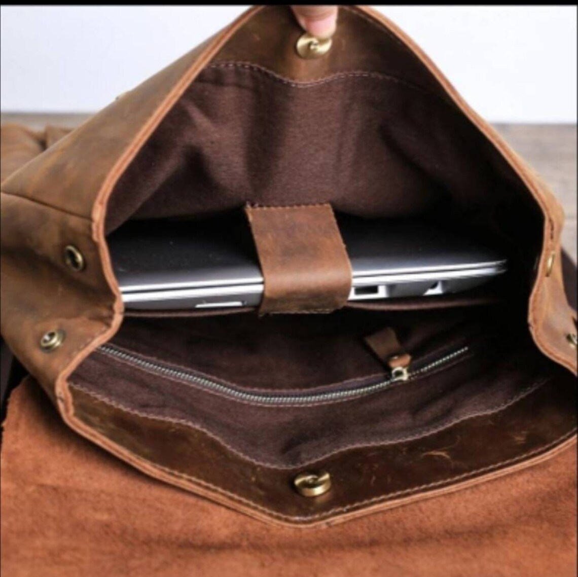 Handmade Leather Backpack Womenleather Backpack Womanlaptop - Etsy