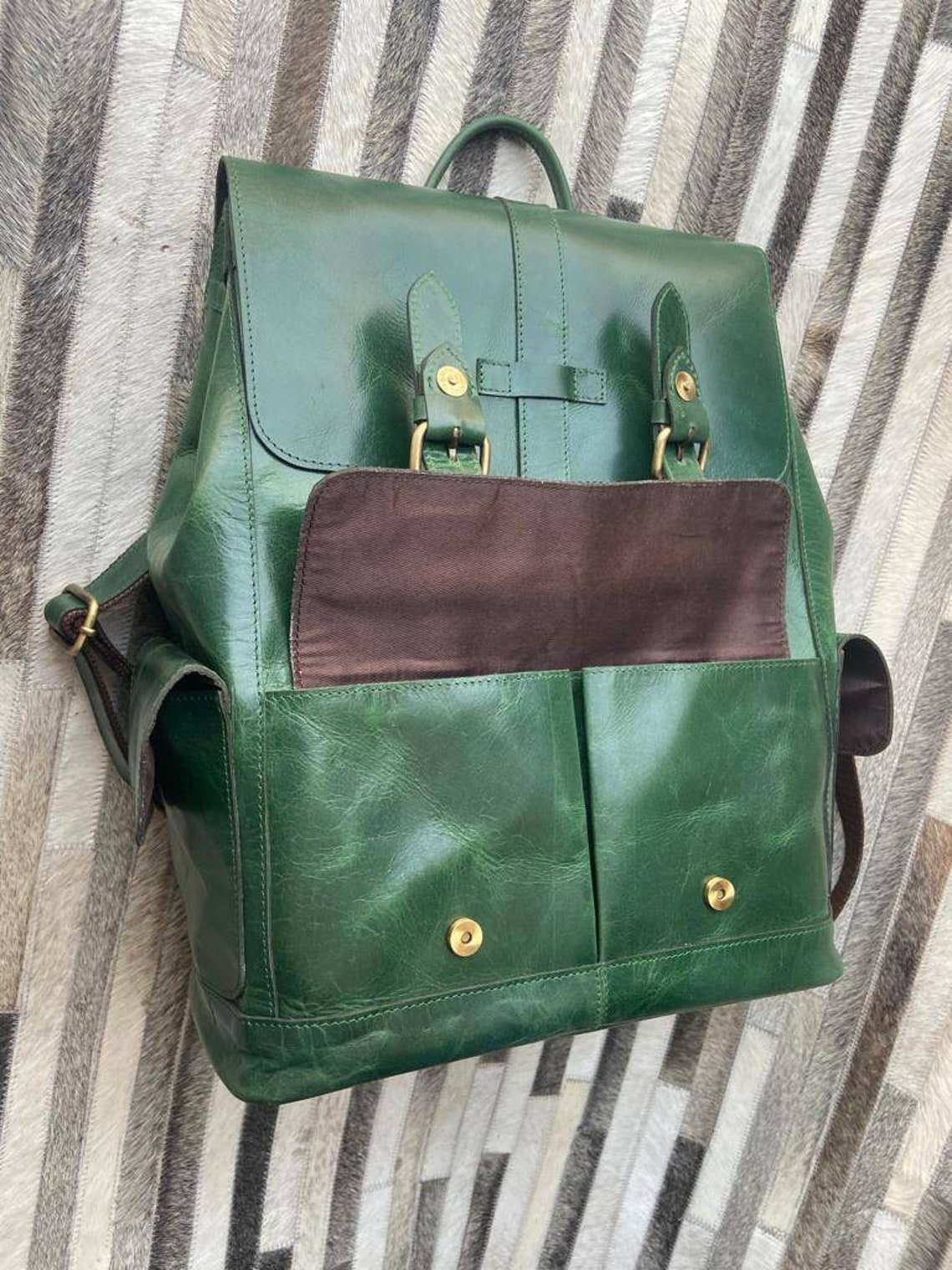Handmade Leather Backpack Womenleather Backpack Womanlaptop - Etsy
