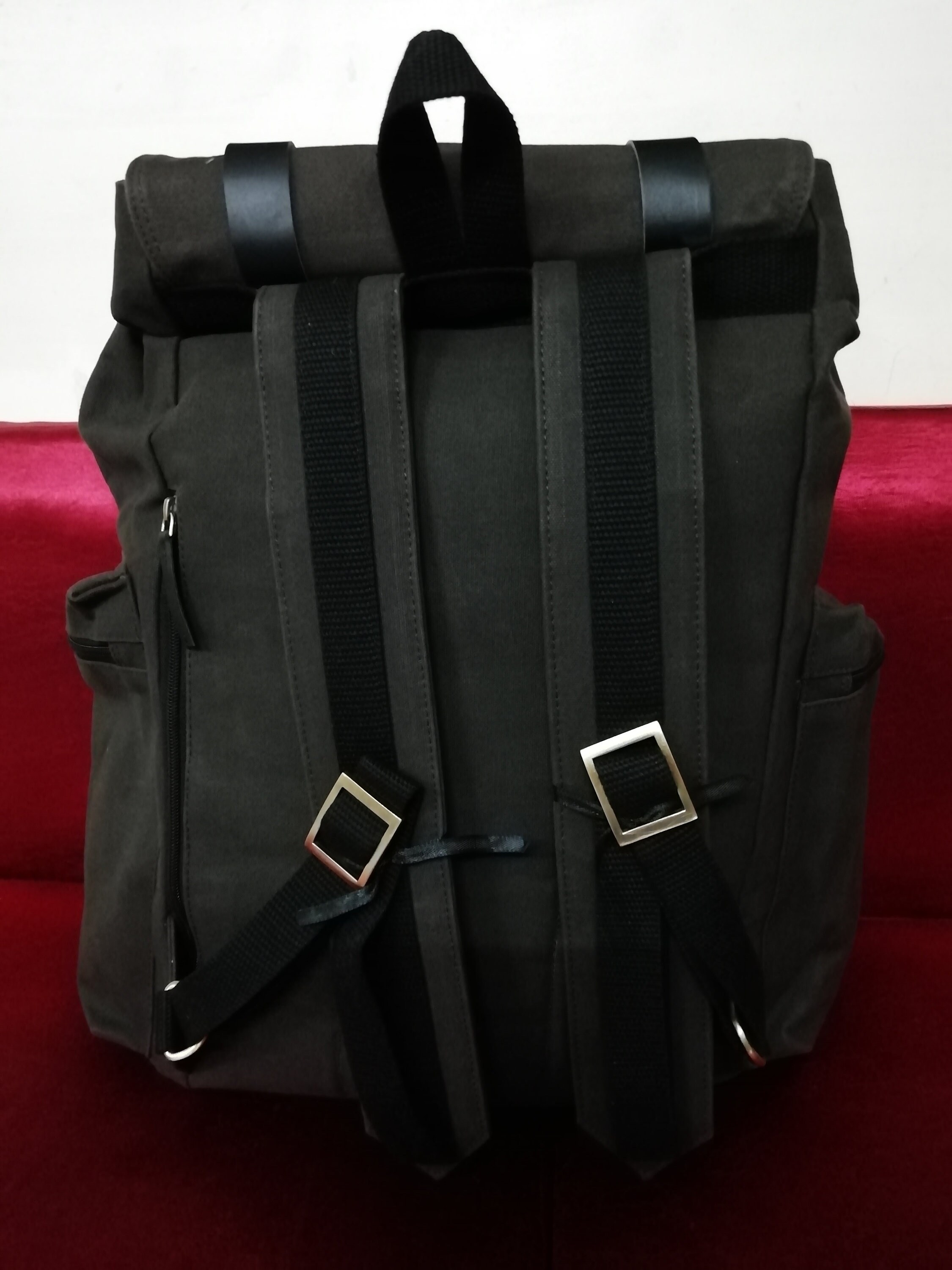 Waxed Canvas Waterproof Backpackhandmade Rucksackschool | Etsy