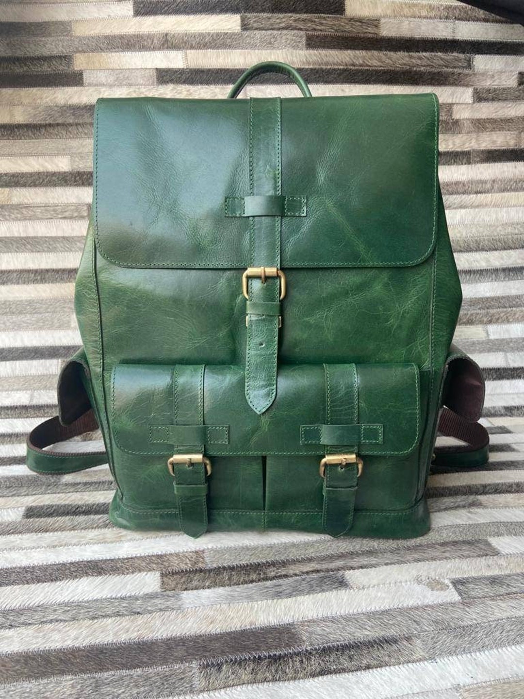 Handmade Leather Backpack Womenleather Backpack Womanlaptop - Etsy