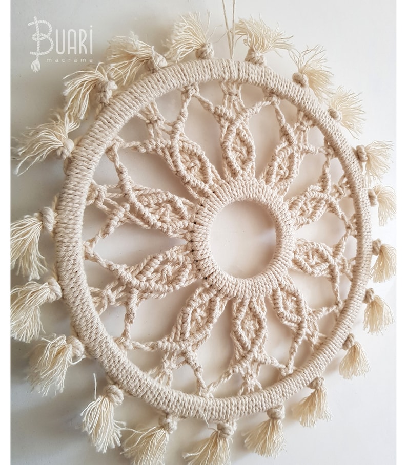 Round Macrame Wall Hanging, Macrame Mandala - Etsy