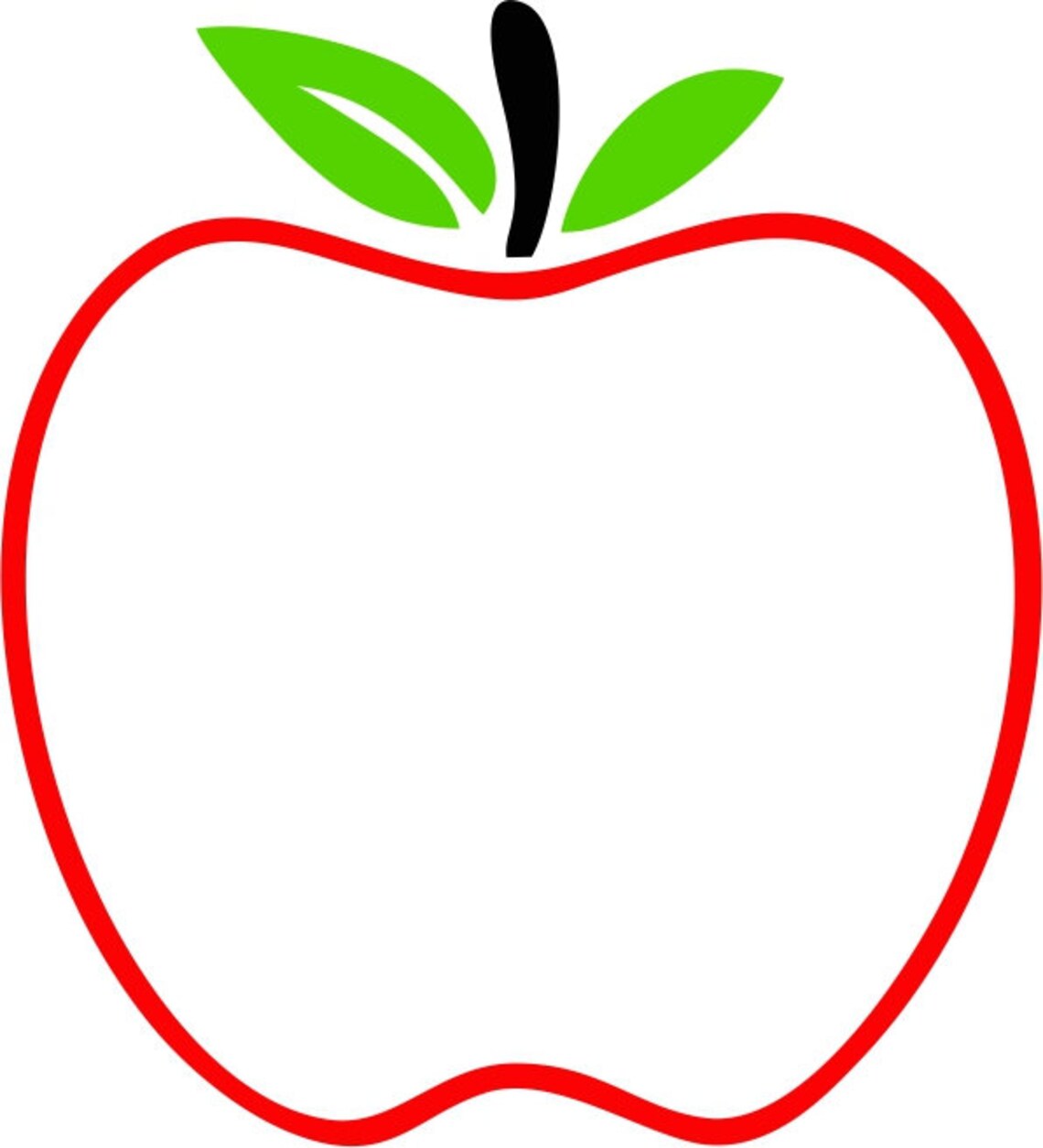 Apple / marco de manzana / marco de manzana svg / marco de | Etsy