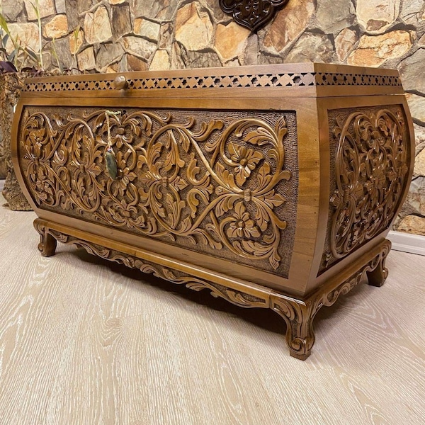 Wood Chest - Etsy