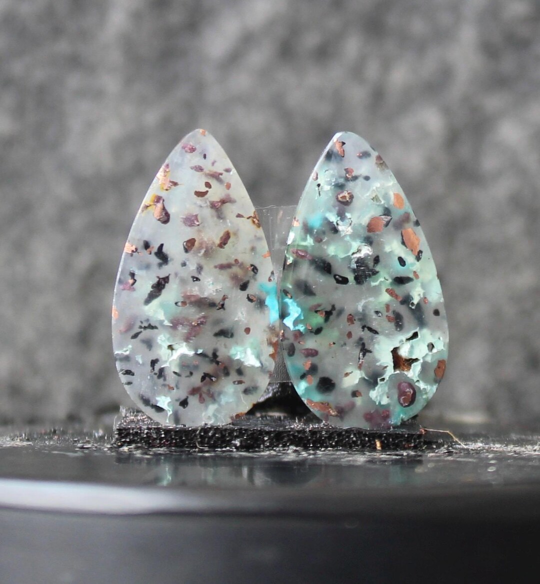 Confetti Chrysocolla Pair - Etsy