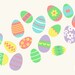 Easter Eggs Clipart Images in Pastel Colors, Vector Graphics, Digital ...