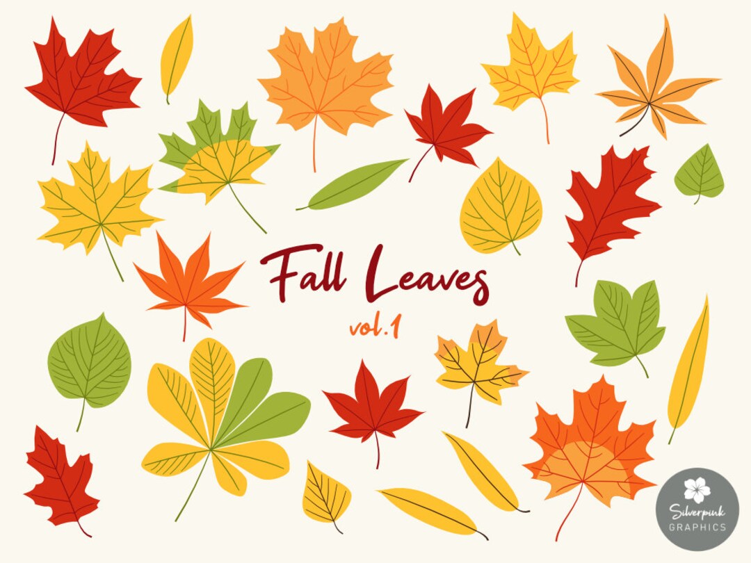 Fall Leaves Clipart Images, Maple Leaves Vector Graphics, Digital Clip ...