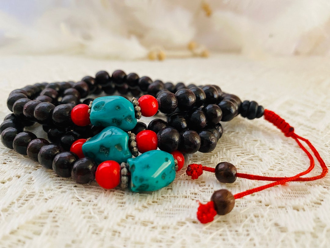 Tibetan Japamala-rosewood-prayer Beads-108 Beads,japamala-handmade in ...