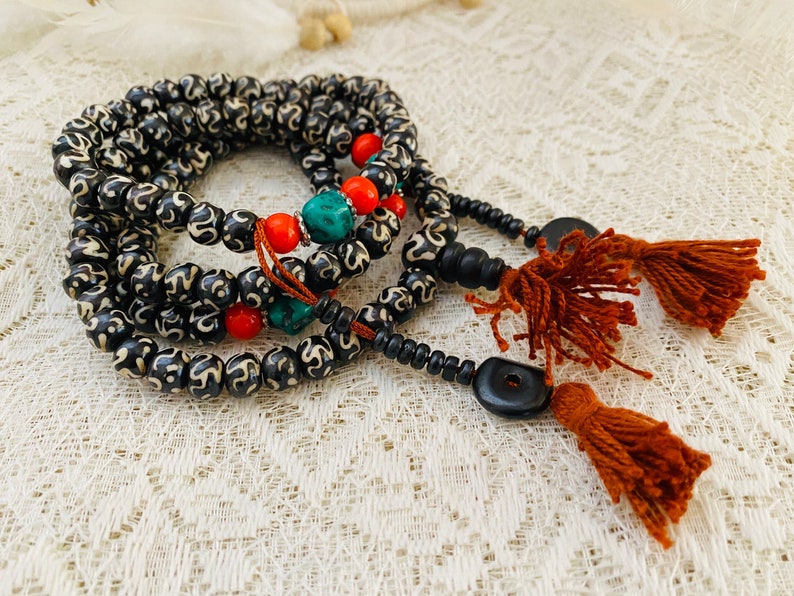 Tibetan Japamala-prayer Beads-108 Beadsjapamala-handmade in - Etsy