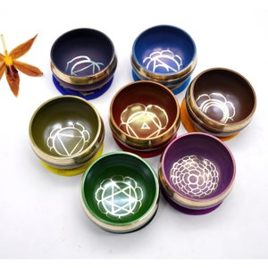 Set of 7 Singing Bowl seven Chakra Singing Bowl Set-chakra Healing ...