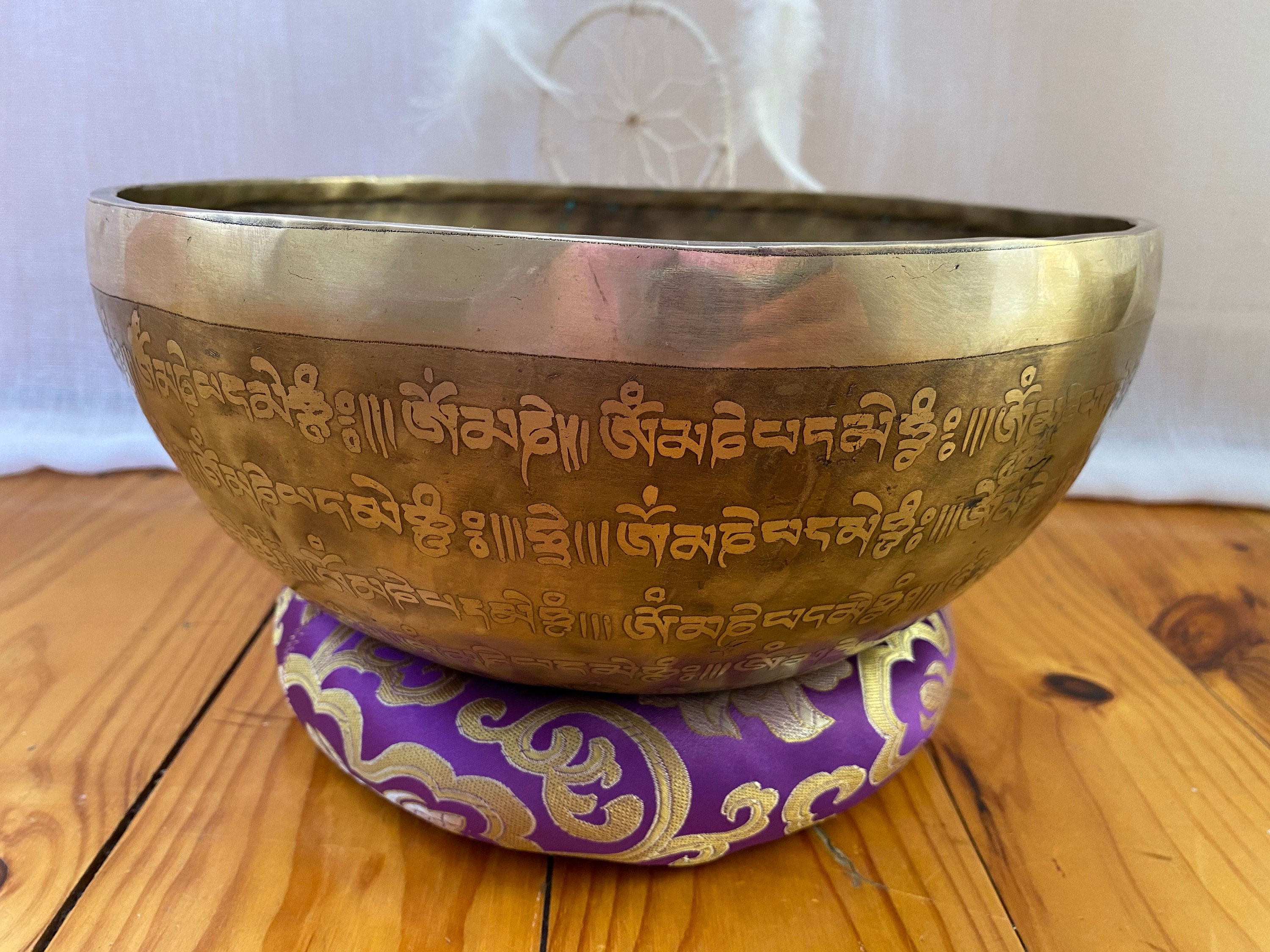 10 Inches Diameter Mantra Carved Master Healing Himalayan - Etsy