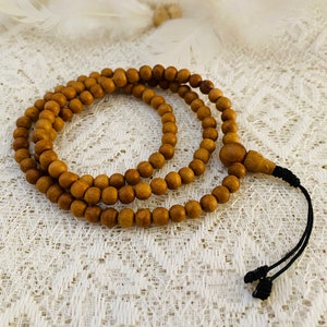 Sandlewood Mala-prayer Beads-108 Beads,japamala-handmade in Nepal ...