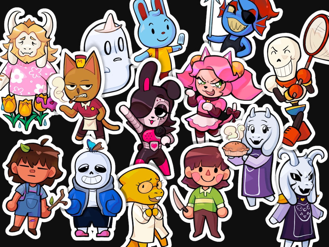 Undertale Animal Crossing Vinyl Stickers - Etsy