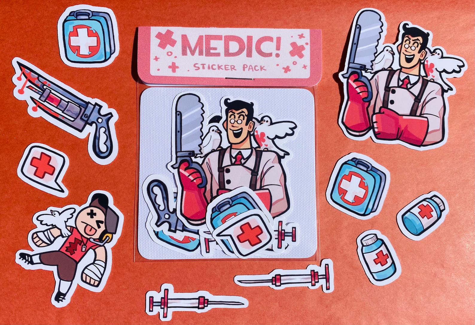 MEDIC TF2 Sticker Pack - Etsy Canada