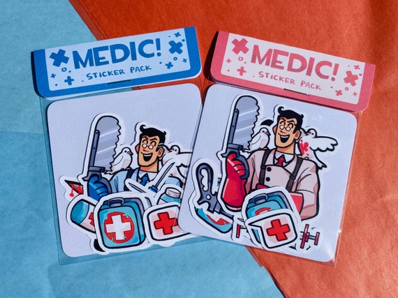 MEDIC TF2 Sticker Pack - Etsy Canada