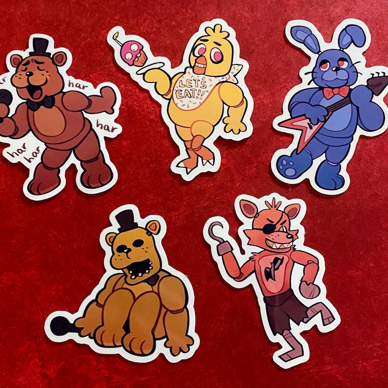 Five Nights at Freddys Stickers - Etsy