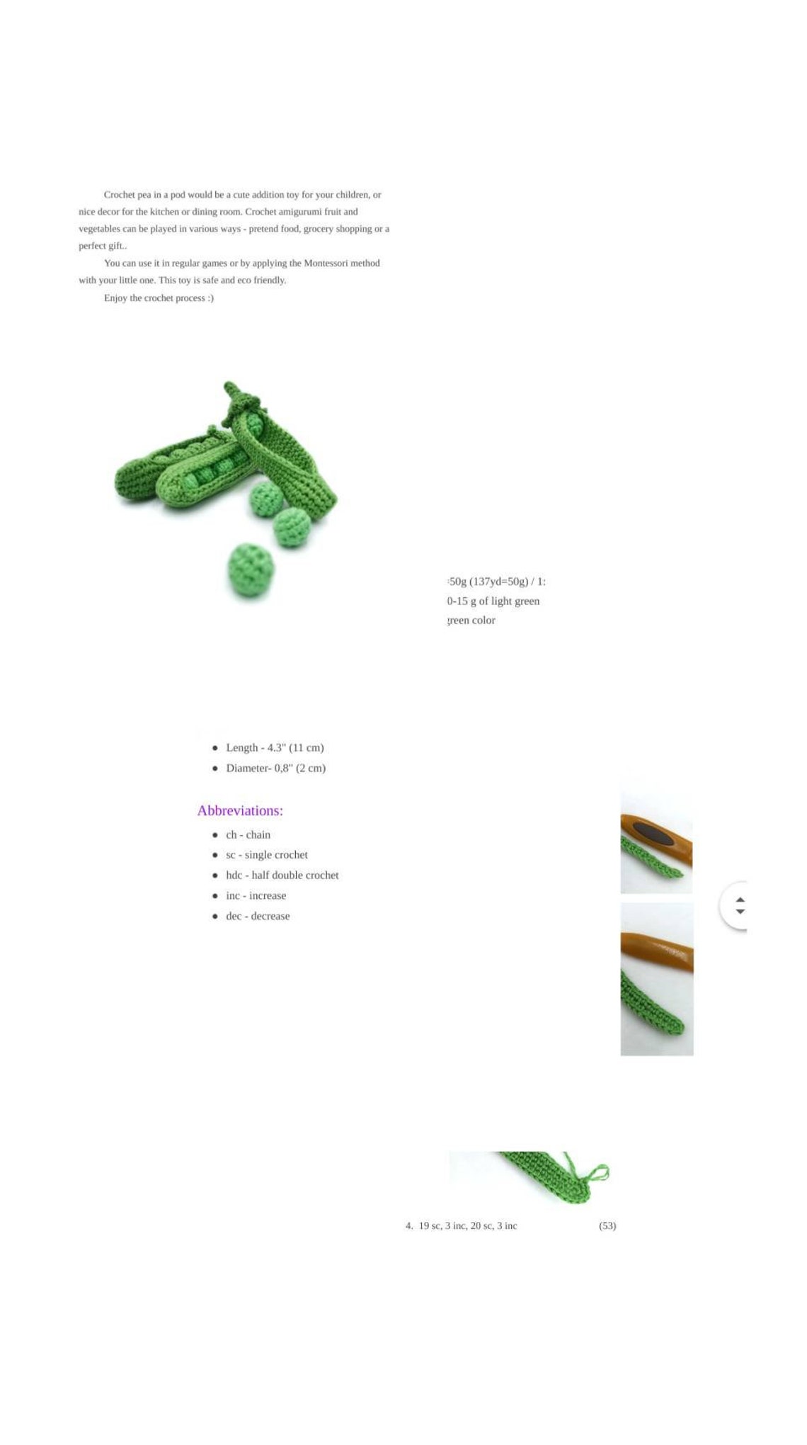 GREEN PEA Crochet Pattern PDF Crochet Green Pea Pattern. - Etsy