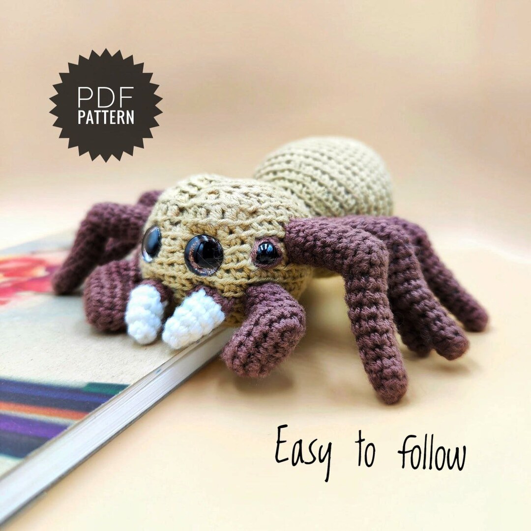 SPIDER Crochet Pattern PDF - Halloween Amigurumi Gothic Crochet Jumping ...
