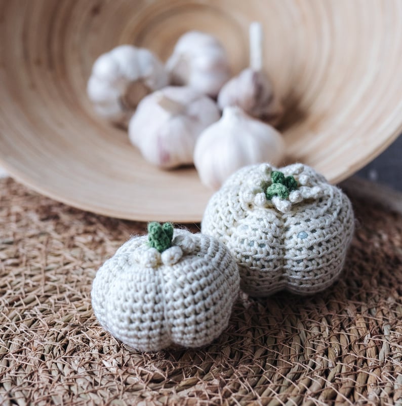 GARLIC Crochet Pattern PDF - Amigurumi Garlic Pattern. Play Food Garlic ...