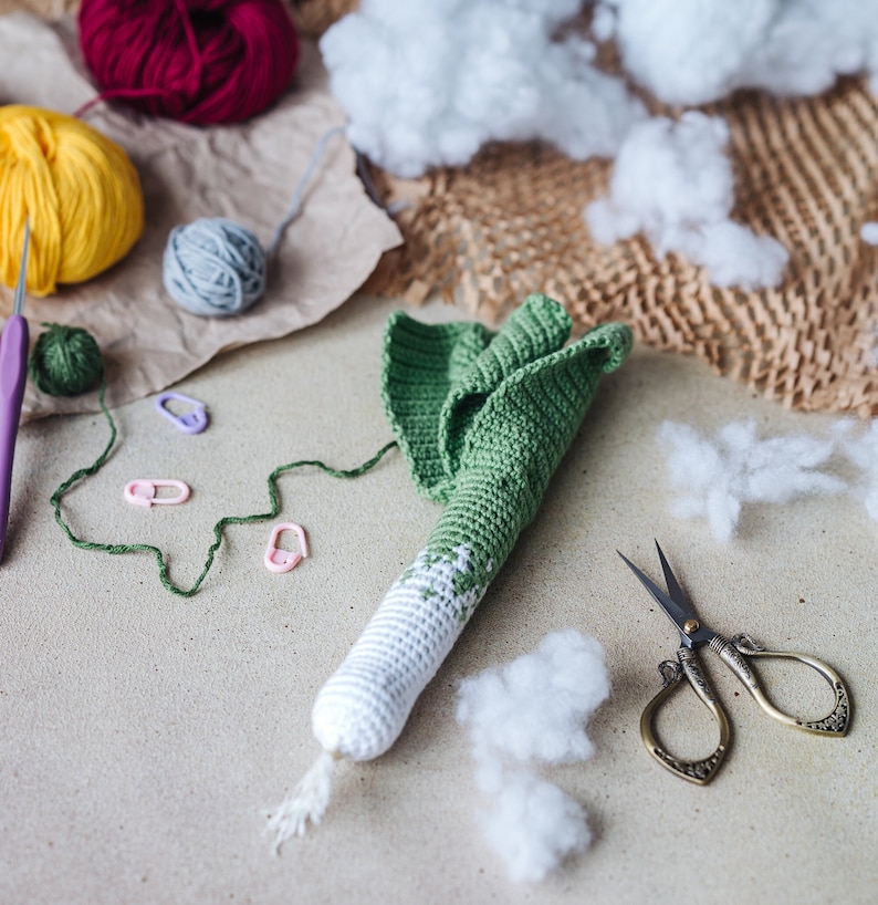 LEEK Crochet Pattern PDF - Play Food Pattern. Amigurumi Vegetable ...