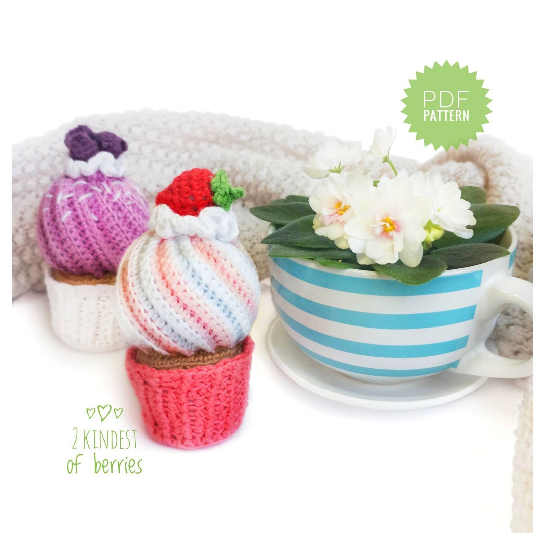 CUPCAKE Crochet Pattern PDF - Amigurumi Sweets Crochet Pattern. Dessert ...