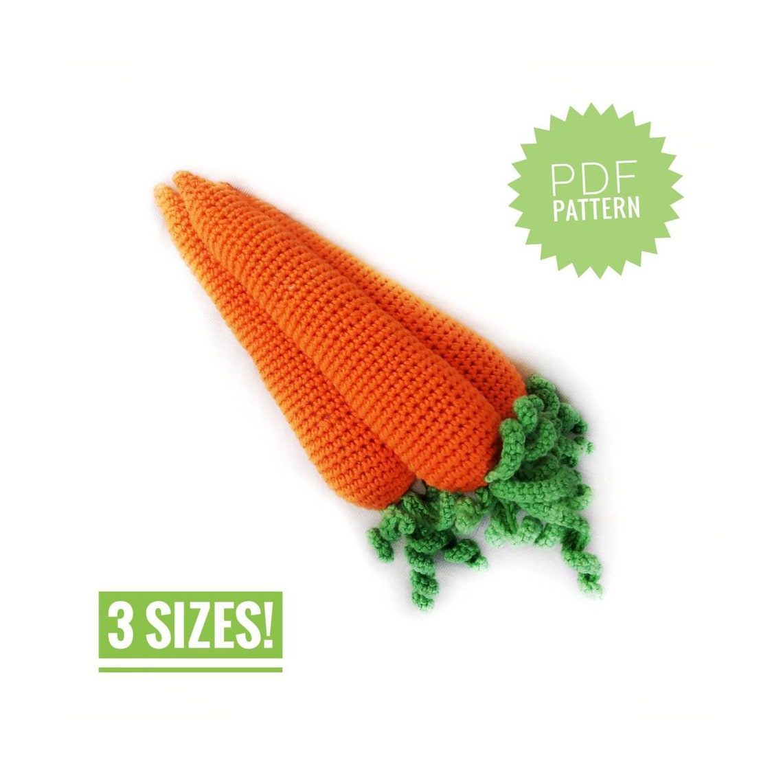 CARROT Crochet Pattern Crochet Carrot Pattern. Amigurumi - Etsy
