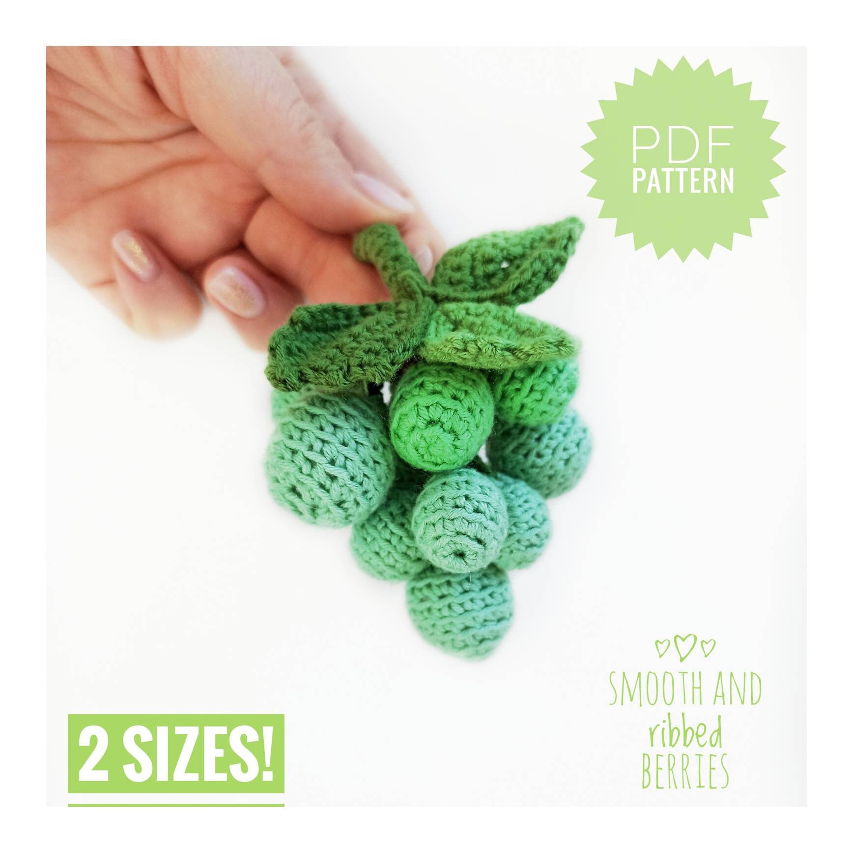 GRAPE Crochet Pattern PDF Amigurumi bunch of grapes pattern. | Etsy