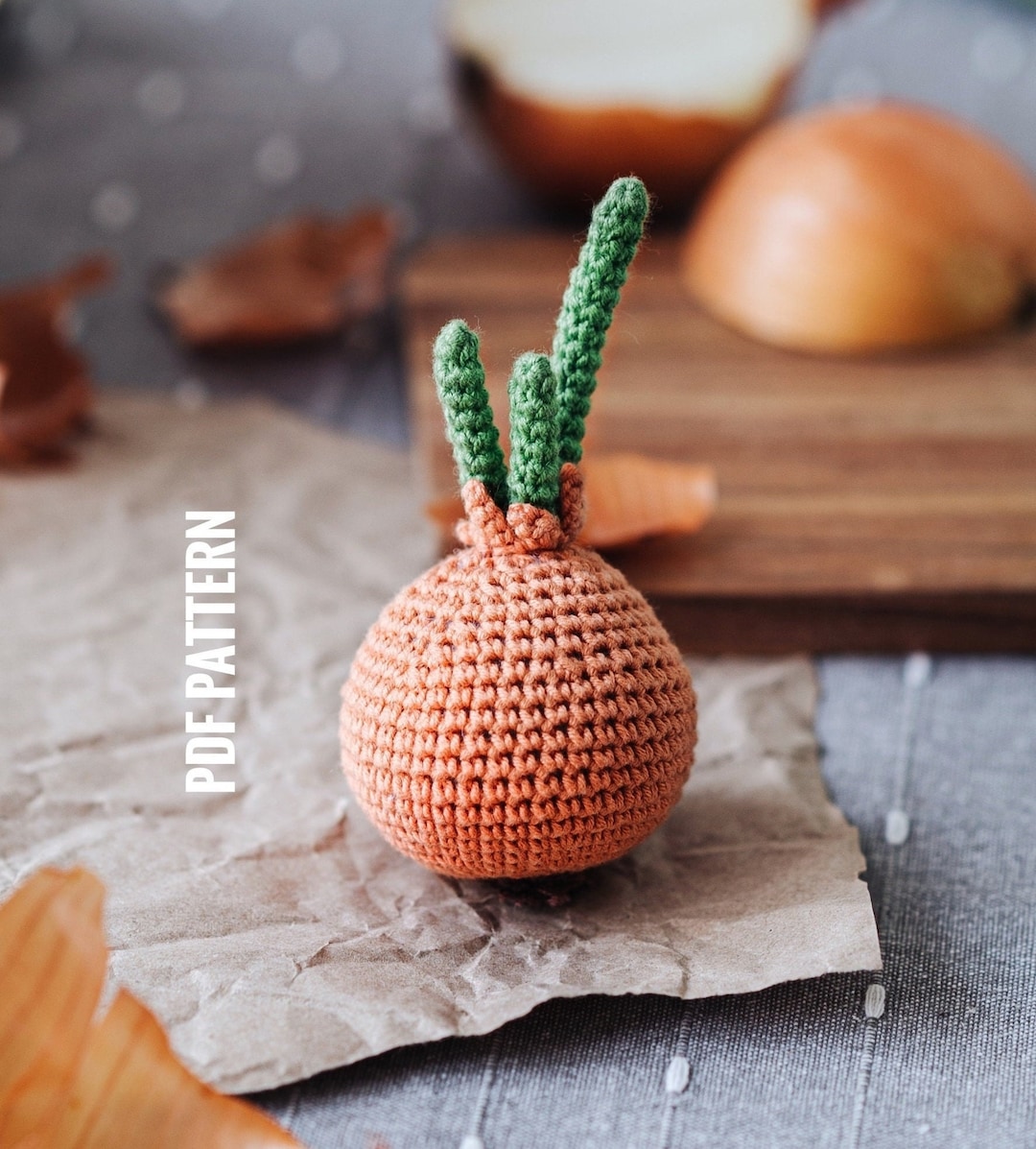 ONION Crochet Pattern PDF - Amigurumi Onion Pattern Crochet Onion ...