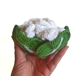 CAULIFLOWER Crochet Pattern - Amigurumi Cauliflower Pattern. Crochet ...