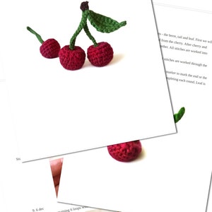CHERRY Crochet Pattern PDF - Amigurumi Cherry Pattern. Crochet Cherry ...