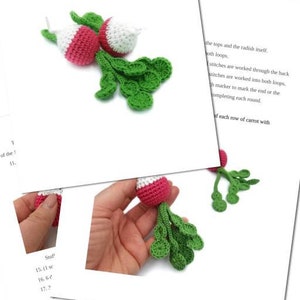 RADISH Crochet Pattern PDF - Amigurumi Radish Pattern. Play Food Radish ...