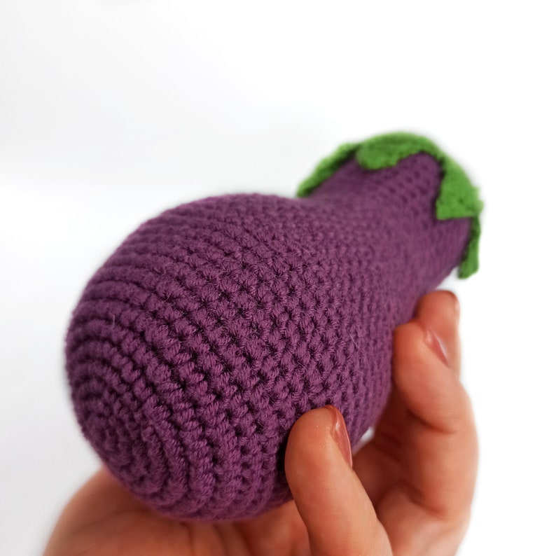 EGGPLANT Crochet Pattern Pdf Amigurumi Eggplant. Crochet - Etsy